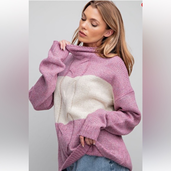 easel | Sweaters | 2 Left 37 Easel Color Blocked Sweatermock ...